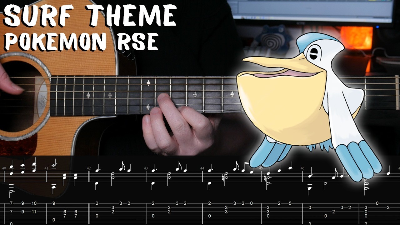 Surf Theme - Pokemon Ruby/Sapphire/Emerald- Fingerstyle Guitar Tutorial ...
