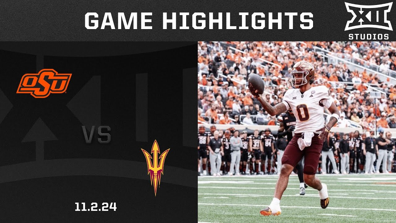 Arizona State vs. Oklahoma State Game Highlights | 2024 Big 12 Football ...