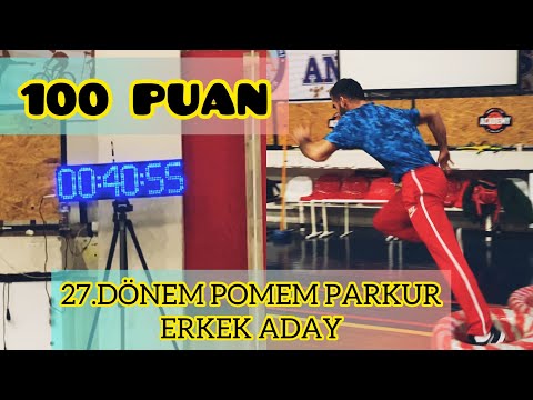 27.DÖNEM POMEM PARKUR ERKEK (40) SANİYE TAM PUAN #pomem #pomemparkur