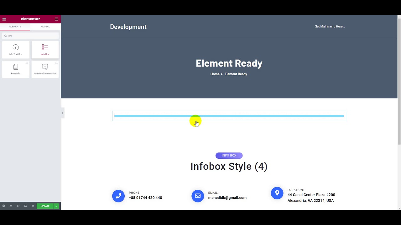 Elementor Info Box Widget - Elements Ready - YouTube