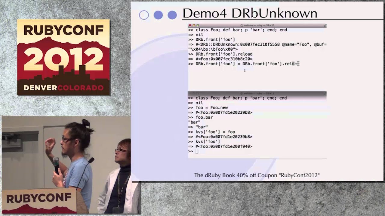 Ruby Conf 12 - Rails is a Follower by Makoto Inoue and Masatoshi Seki - YouTube