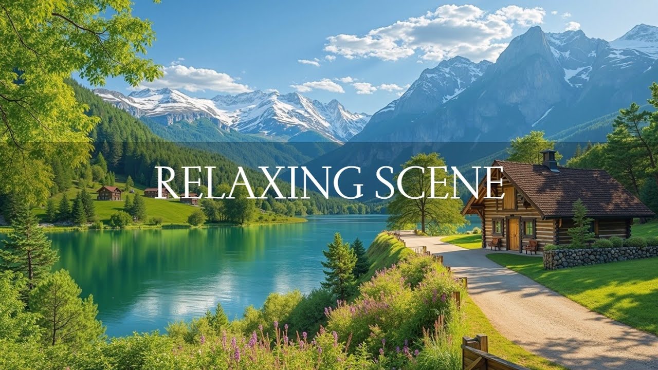 Relaxing Nature Piano Music - Mountain Lake Scenery, Sleep Music for ...