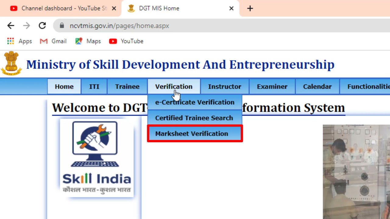 ITI All Semester Marksheet Verification 2022 | How to Download ITI NCVT ...