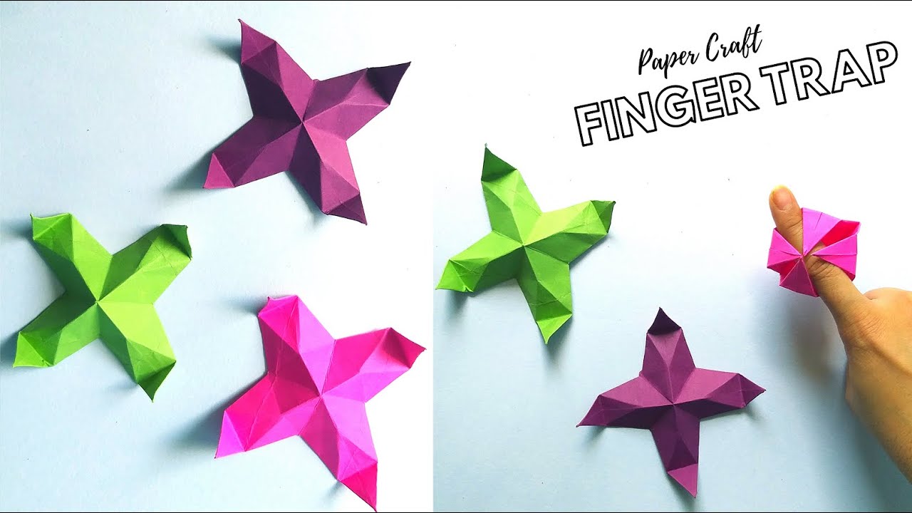 Origami Magic Finger Trap | Paper Finger Trap | Paper Craft Easy | DIY ...