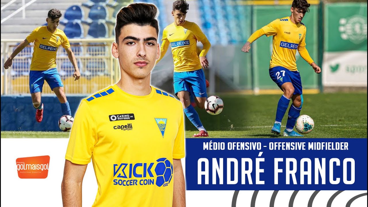 ⚽ ANDRÉ FRANCO (1998) / MÉDIO OFENSIVO / Estoril Praia (POR) - YouTube