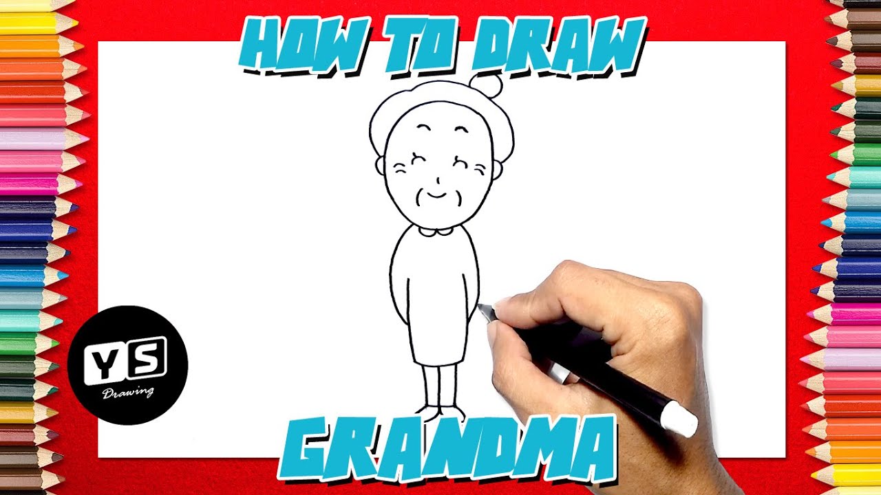 How to draw Grandma - YouTube