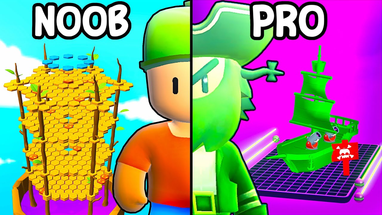Me tornei noob para virar pro no Stumble Guys - YouTube