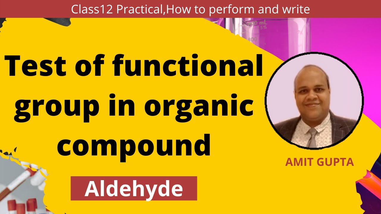 Test of aldehyde group in organic compound||How to identify &write ...