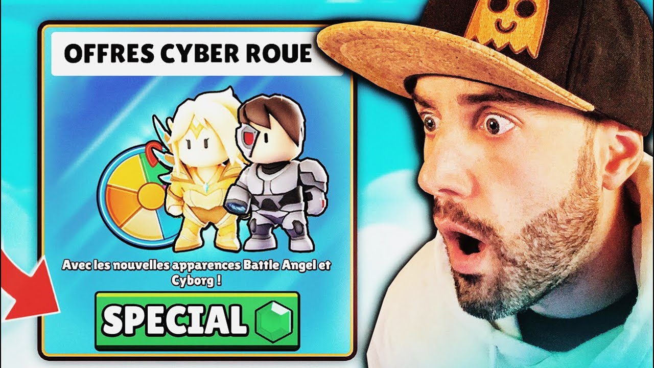 NOUVELLE ROUE SPECIALE CYBORG SUR STUMBLE GUYS ! SKINS SPÉCIAUX ...