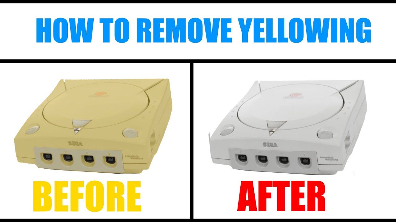 Tutorial: How to remove yellowing from retro consoles/pc NO COSTS ...