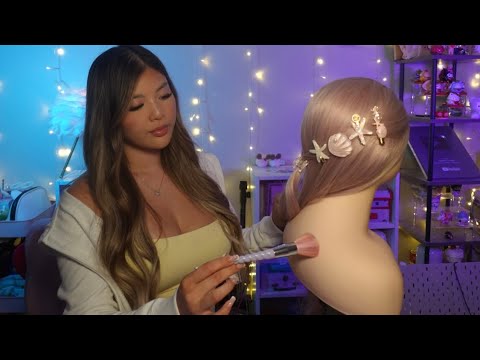 ASMR Girl in Class Plays With Your Hair & Gives You Back Scratches😌 (Brushing, Tracing) 