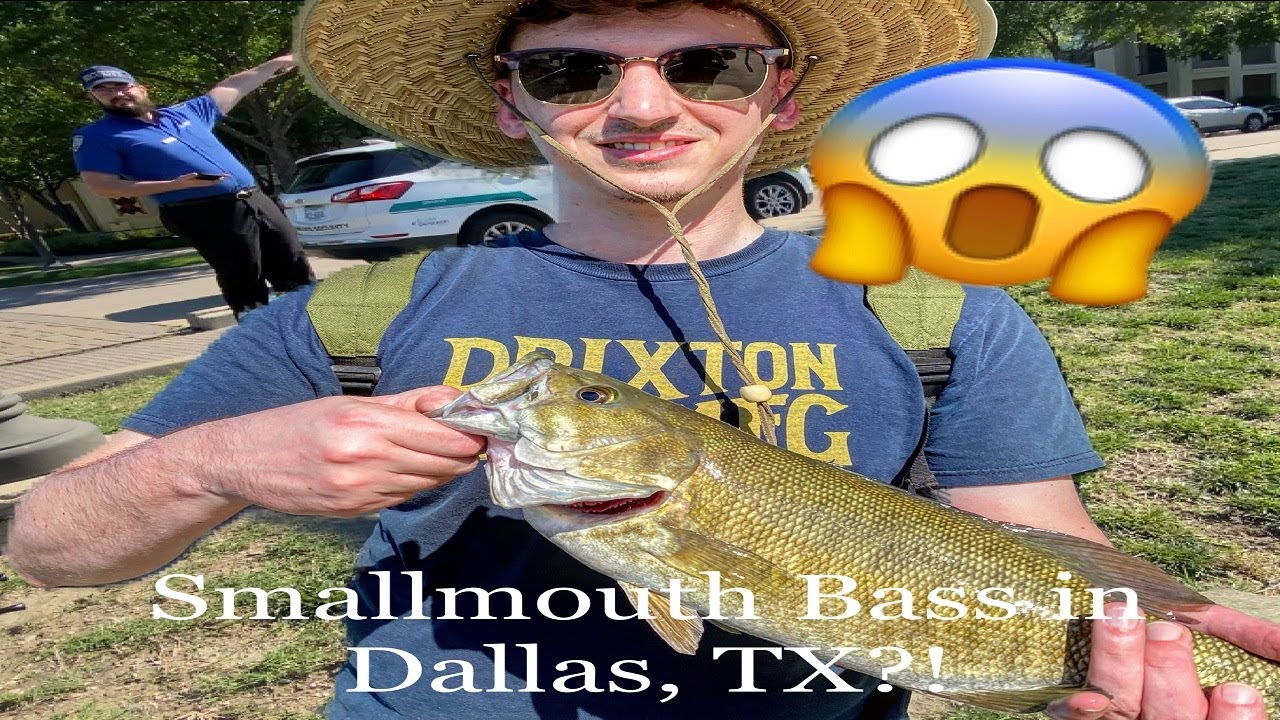 SMALLMOUTH BASS IN DALLAS,TX?! | Subscriber's 1st Fish Ever is a Catch ...
