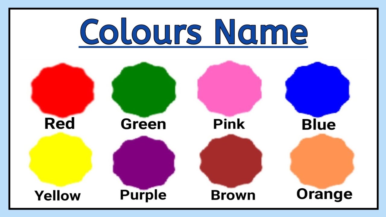 रंगों के नाम | Colours Name | Rango Ke Naam | Colours Name Hindi and ...
