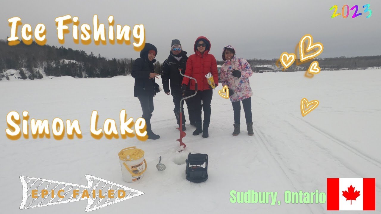 Ice Fishing in Simon Lake | Sudbury, Ontario 🇨🇦 - YouTube