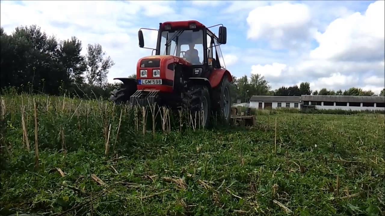 Belarus MTZ 952.3/Szárzúzás/ 2014 - YouTube