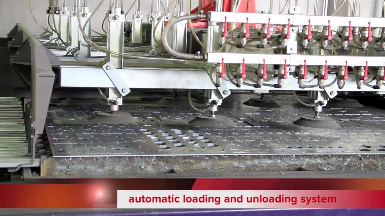 laser cutting sheet steel - YouTube