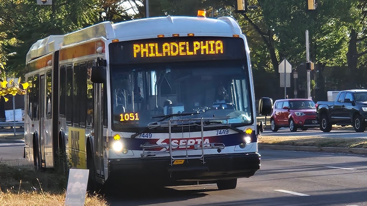 Septa NOVA 7449 on Rt 14 to Frankford TC - YouTube