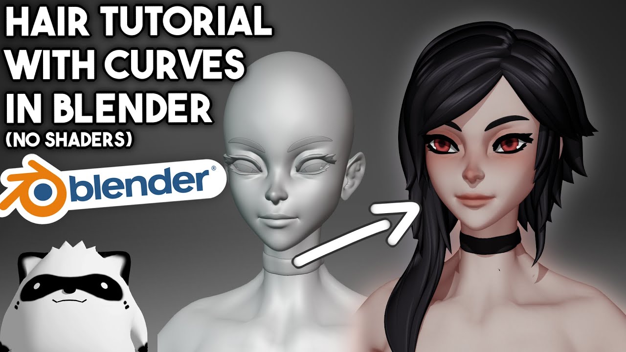 Blender Hair Tutorial From Curves To Hair In Blender Youtube