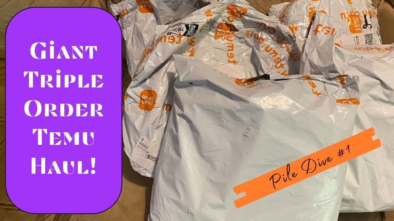 Giant Triple Order Temu Haul! | Pile Dive #1 - YouTube