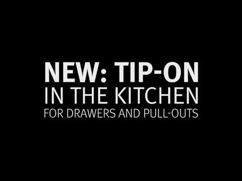 Schüller TIP-ON mechanism to open drawers and cabinets - YouTube