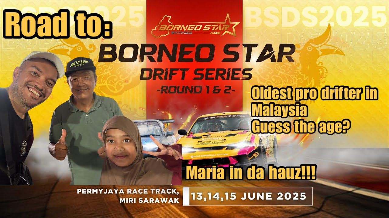 Drifting with Uncle Ling’s pinkie. Road to Borneo Star Drift 2025 - YouTube