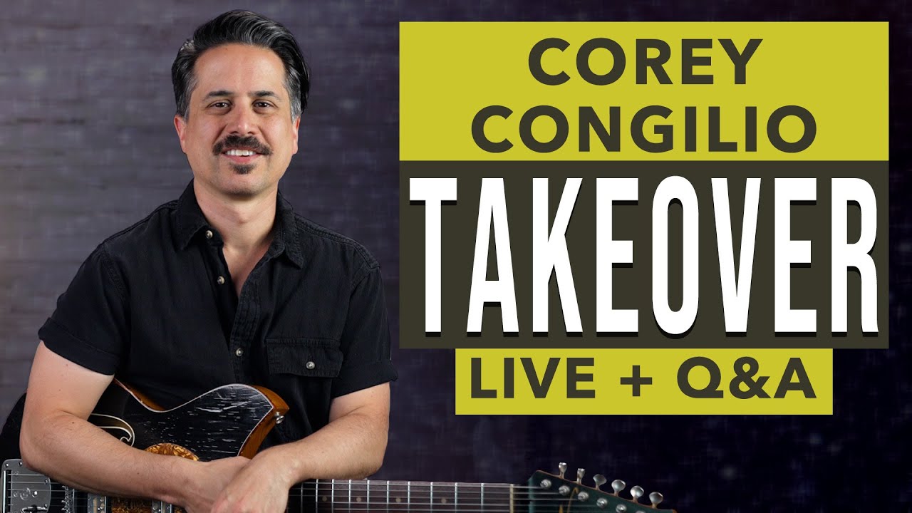 Blues By Yourself- Corey Congilio Live Takeover! - YouTube