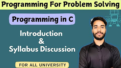 Module - 1 || Introduction To Programming || C Language || PPS || Programming For Problem ...