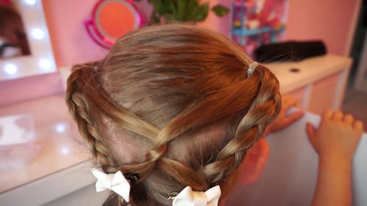 Hair Tutorial- Cross Over Plaits - YouTube