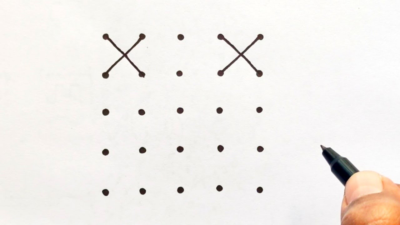 Beautiful 5×5 Dots drawing | Drawing with dots | Art design | Dots ...