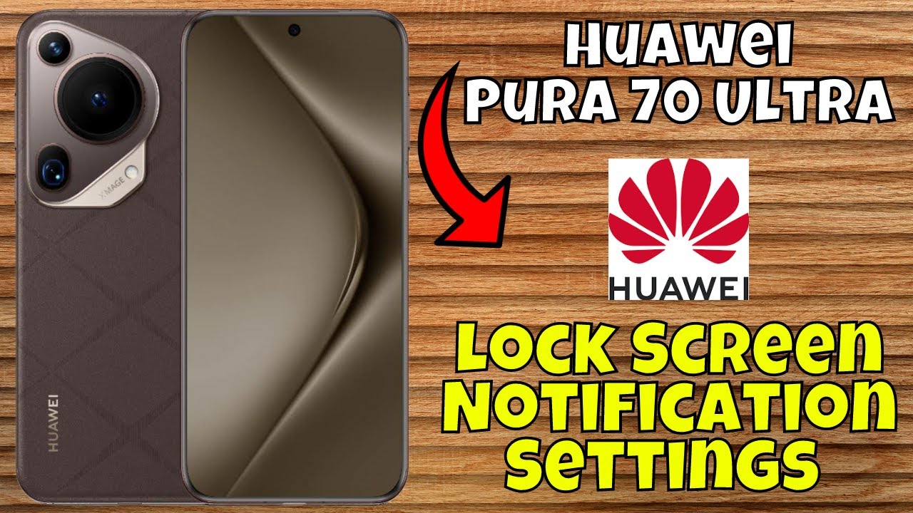 Lock Screen Notification Settings Huawei Pura 70 Ultra || How to set ...