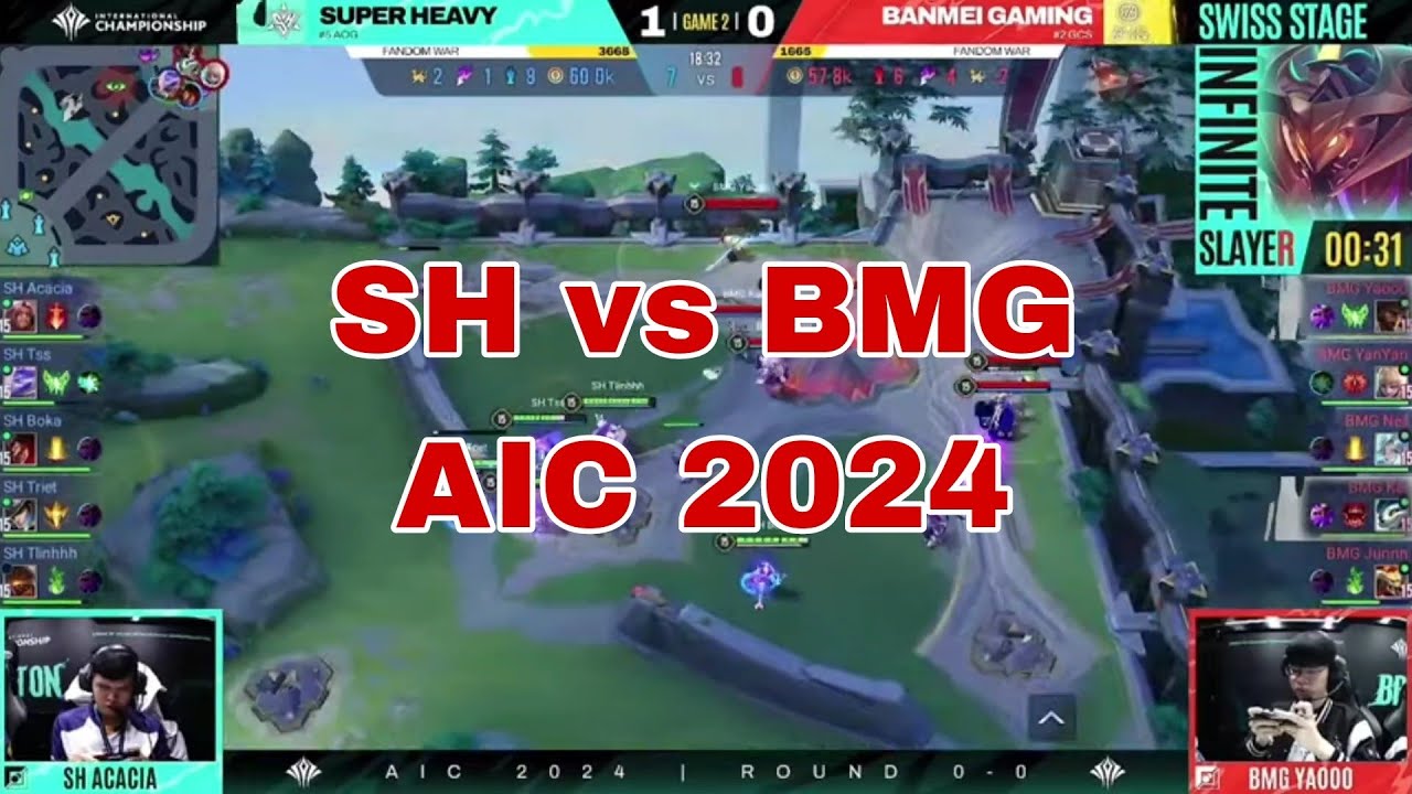highlight SH vs BMG Đại địa chấn ngày đầu khai mạc AIC 2024 - YouTube