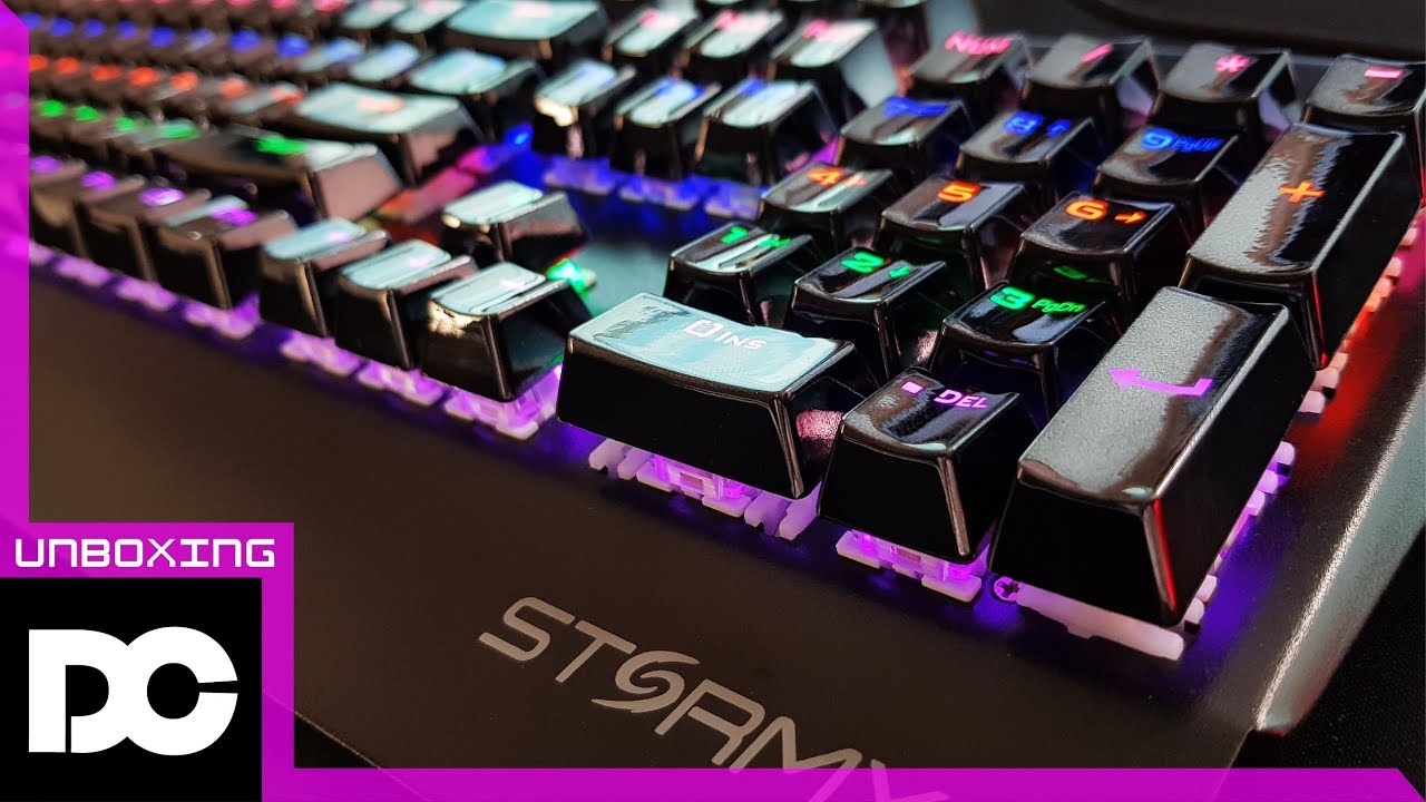[DC튜브] 제닉스 STORMX K5 기계식 키보드+블랙크롬키캡 조합은? (언박싱&리뷰) - YouTube