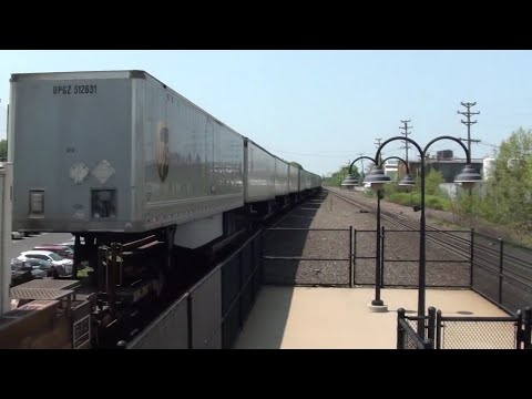 NS 8177 Leads a Late NS 20E East through Union, NJ 5/15/2018 - YouTube