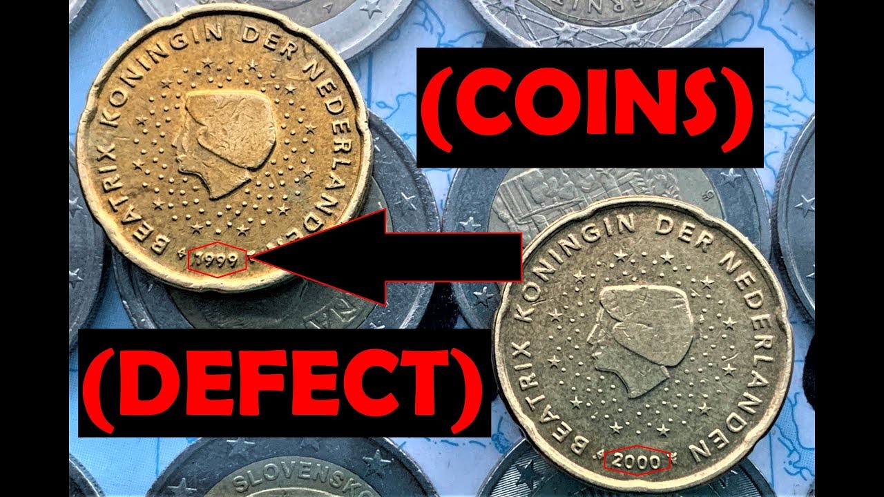 Netherlands 20 Cent 1999 2000 $Defect coins RARE$/2 Euro 48.000.000 ...