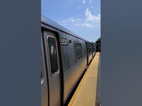 Coney Island Bound R46 Q train Manhattan Bound R68A B express train at Avenue J - YouTube