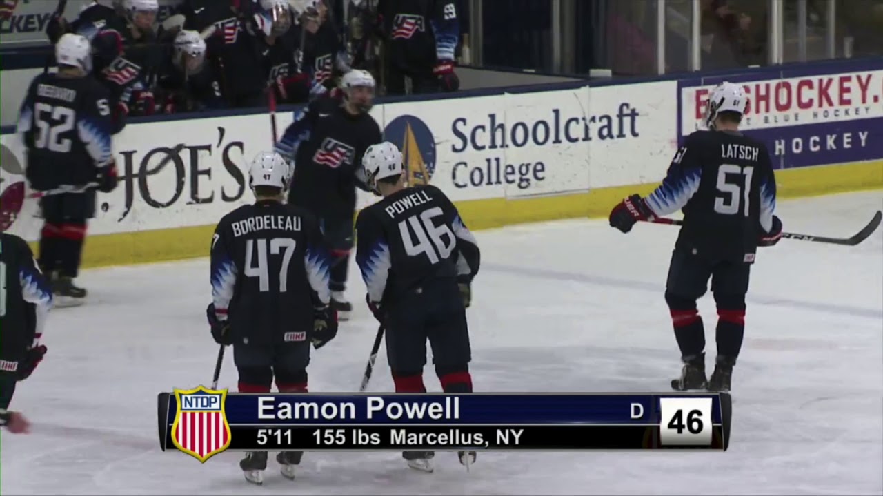 Eamon Powell goal set up by Bordeleau CI 011219 - YouTube