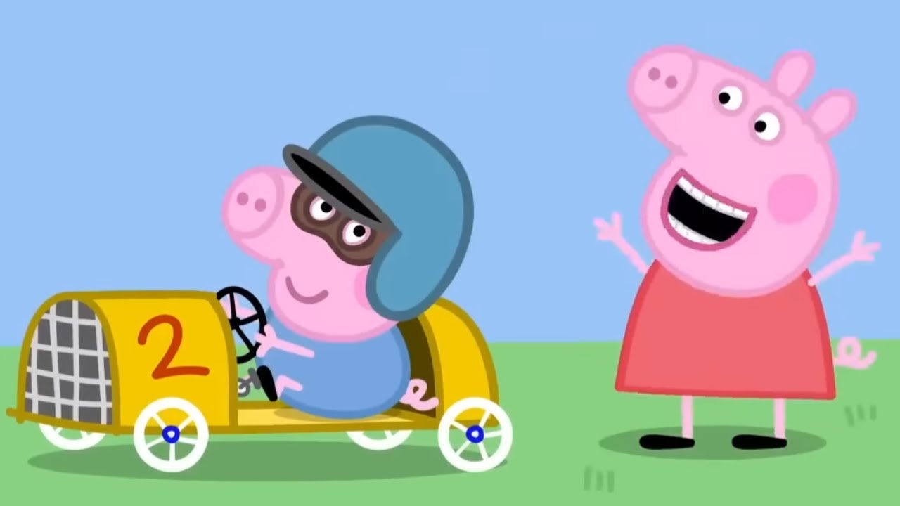 Peppa & George Drive A Car 🏎️ 🐽 Peppa Pig Full Episodes - YouTube