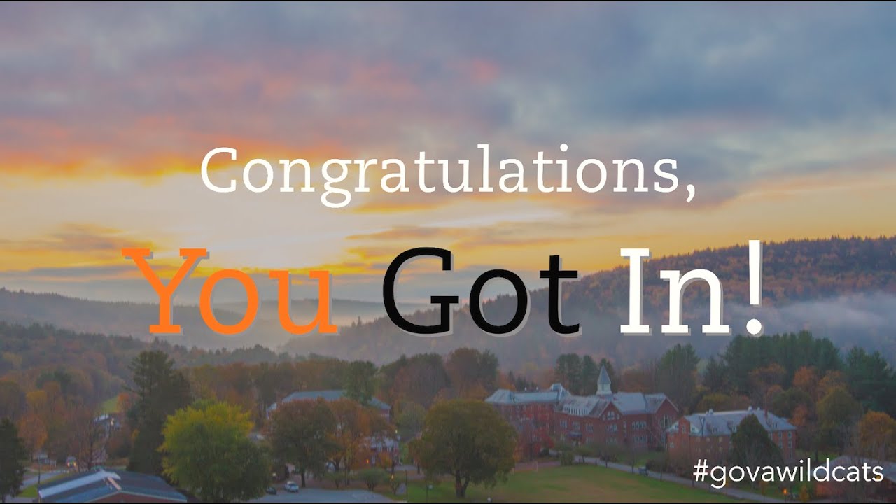 Congratulations, you got in! You are so very VA. - YouTube