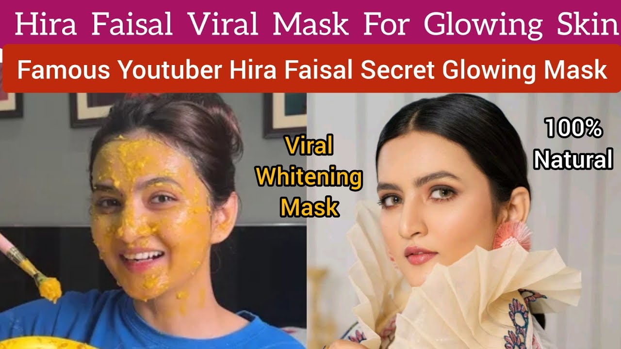 Apply this viral hira faisal glowing mask on your face and see the ...
