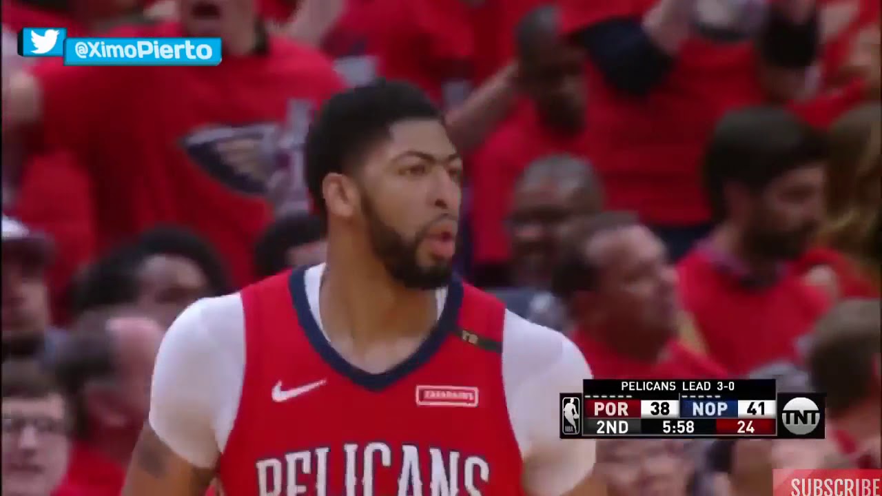 Anthony Davis Full Game 4 Highlights vs Trail Blazers 2018 Playoffs 47 ...