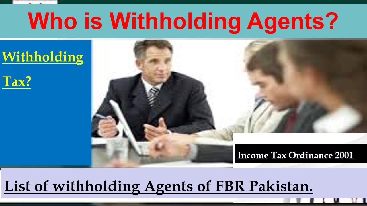 Withholding Agent of FBR Pakistan. What is Withholding Tax? interview ...