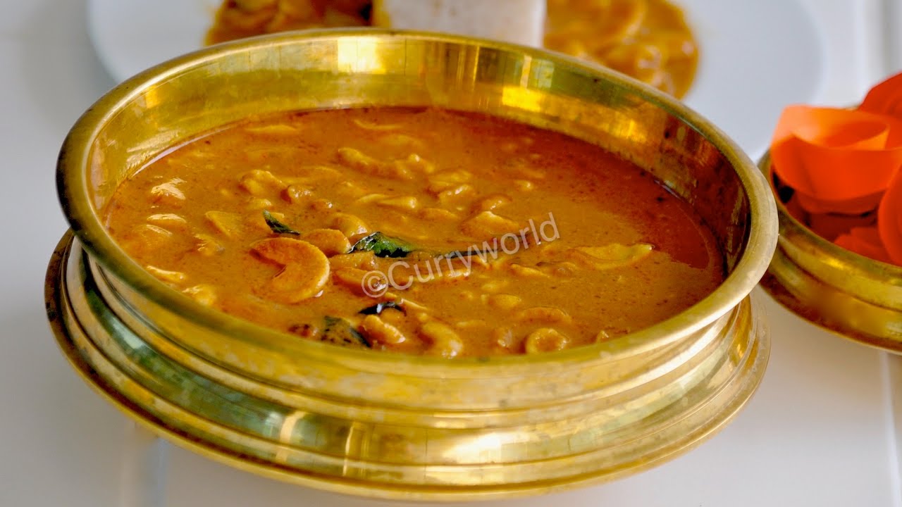 Amma's Cashew Nut Kuruma | Vishu Special Andiparippu Curry | പച്ച ...