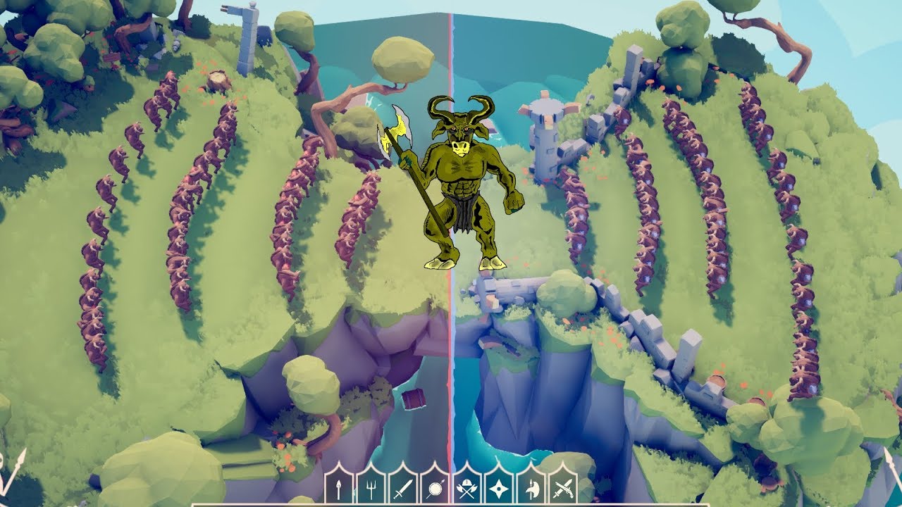 Totally Accurate Battle Simulator | TABS | Great Minotaur Battles - YouTube