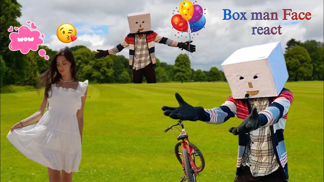 box man first blog | box man face reaction 🤣 | public funny reactions ...