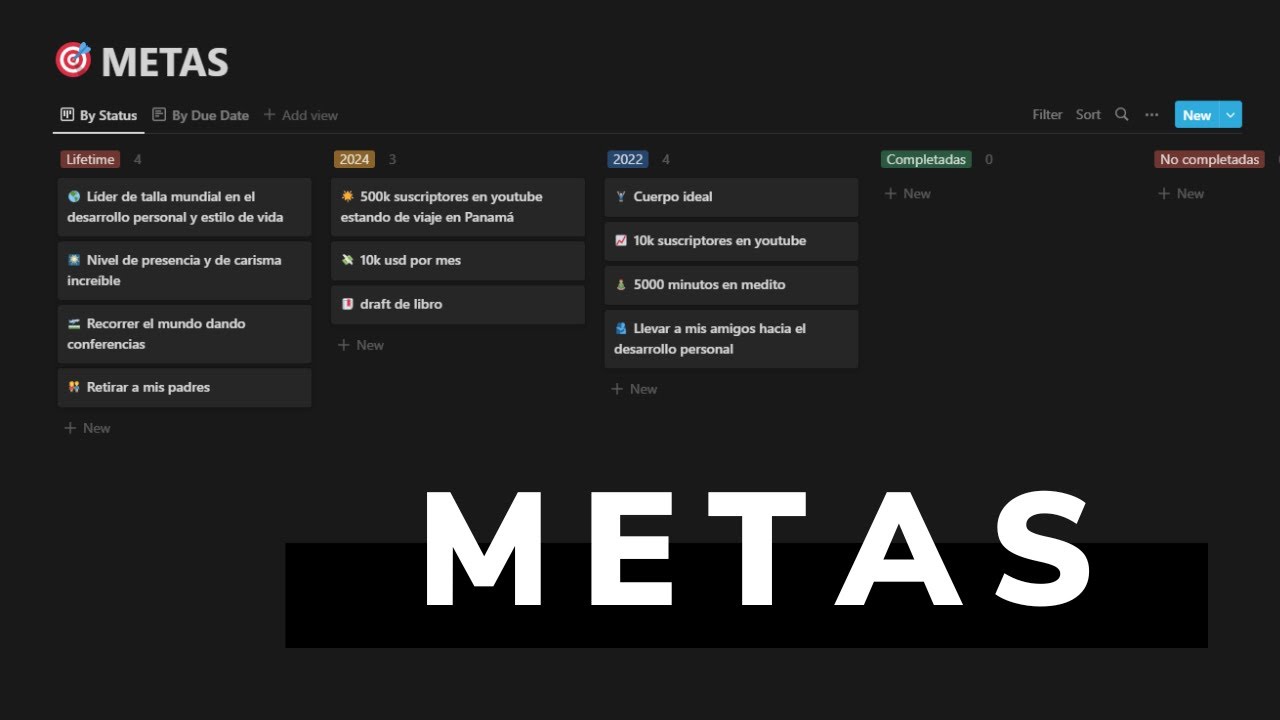 CÓMO PONER METAS | la manera más efectiva - YouTube