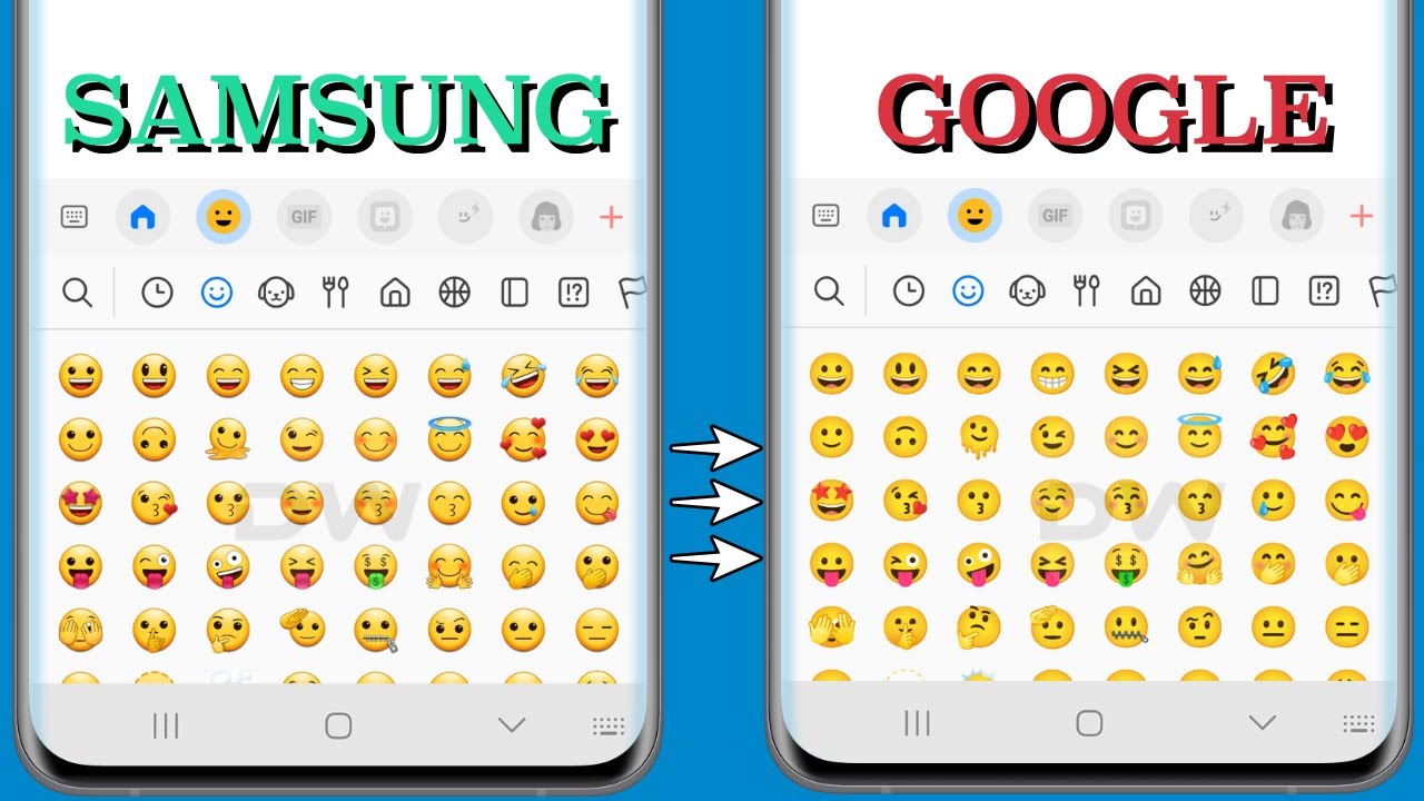 How to Replace Samsung One UI Emoji with Google Stock AOSP Emoji - YouTube