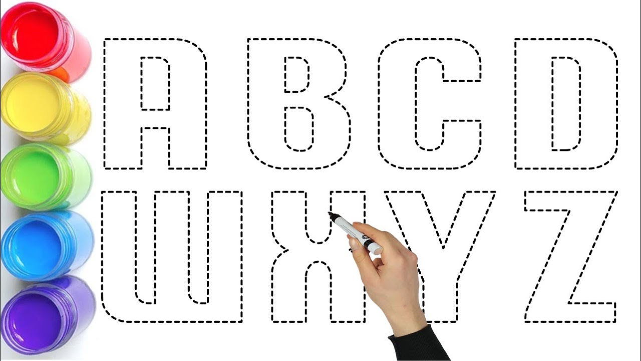 Learn to Write Your ABCs! Tracing & Coloring - YouTube