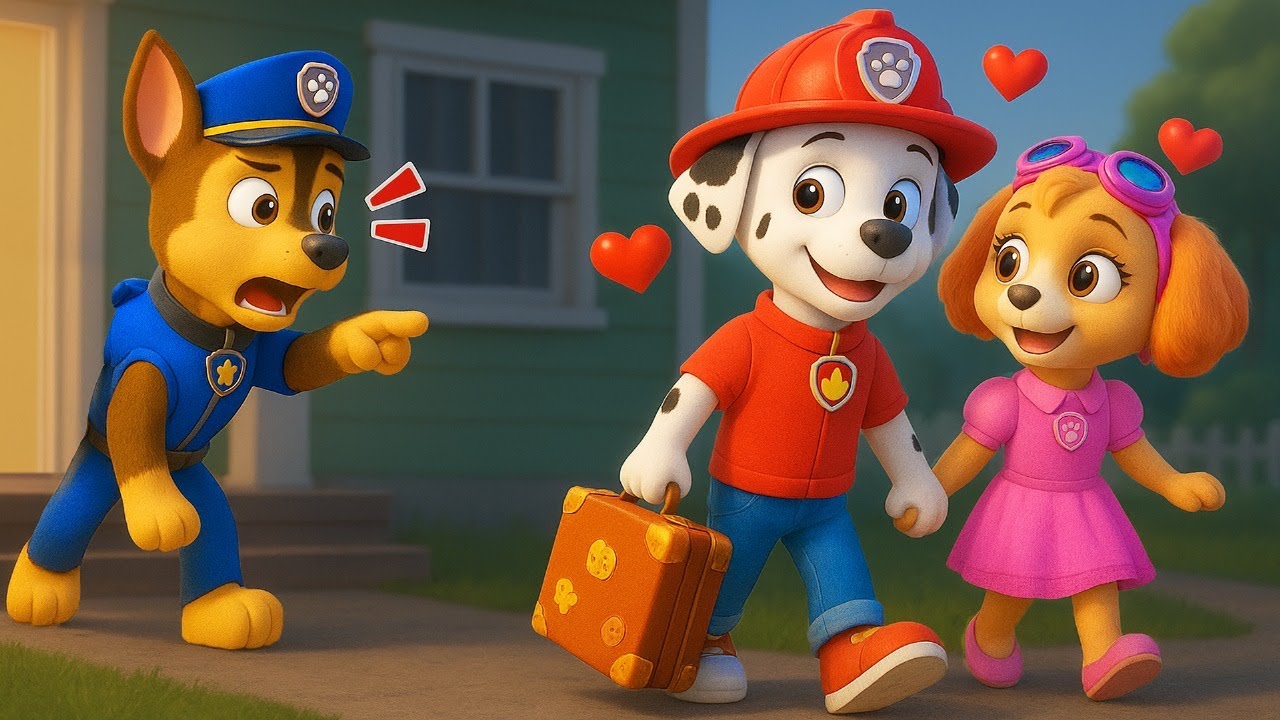 SKYE Move Away with MARSHALL - CHASE Got Angry - PaW PatRol Ultimate ...