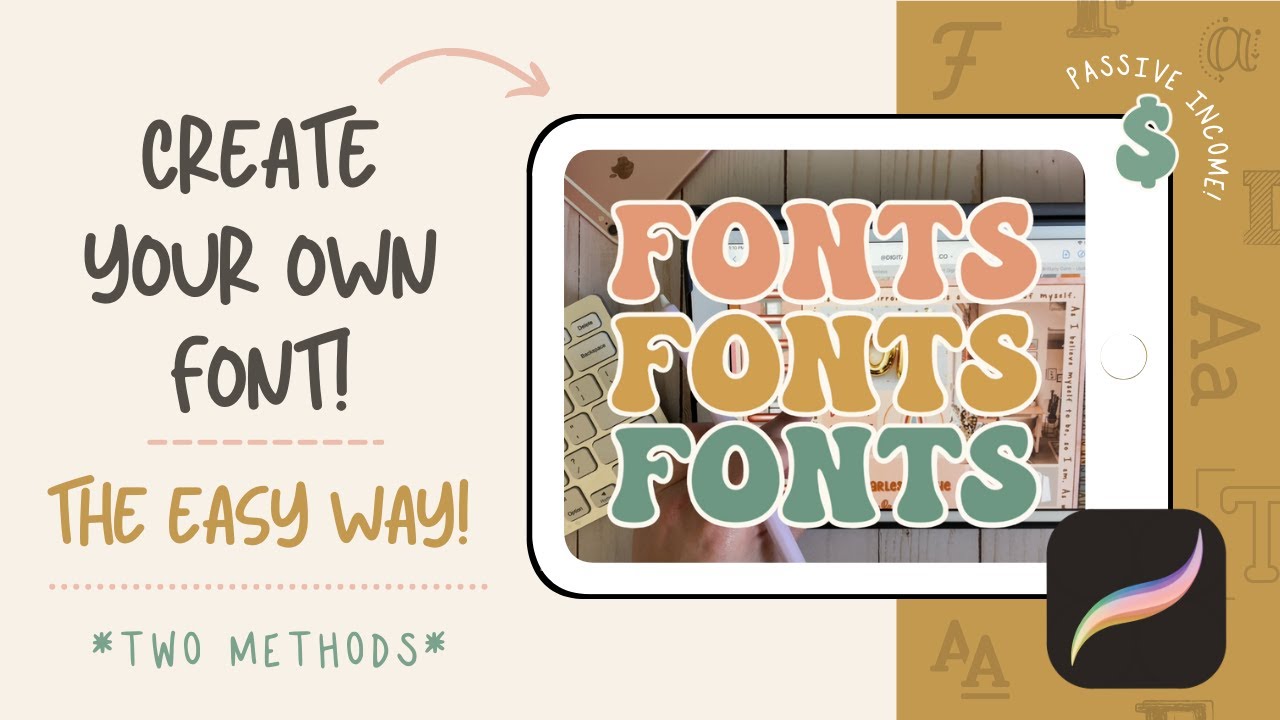 HOW TO CREATE YOUR OWN FONT - 2 Easy Methods | Your handwriting ...