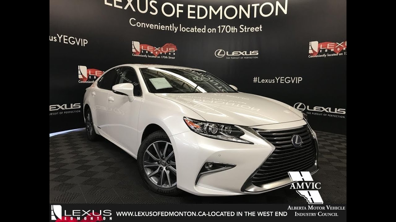 White 2018 Lexus ES 300h Touring Package Walkaround Review South ...